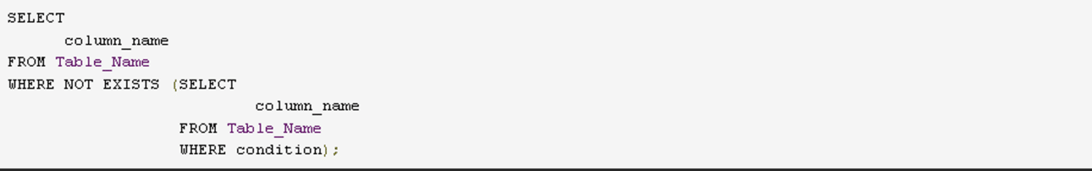 SQL EXISTS oder NOT EXISTS, das ist hier die Frage - techfacts.de